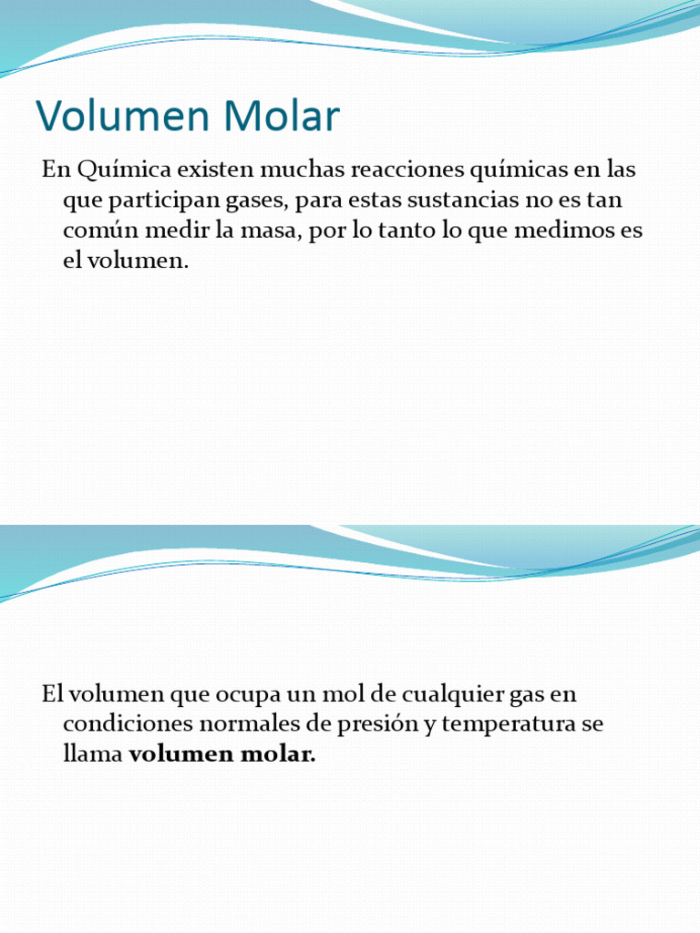 Volumen Molar | PDF