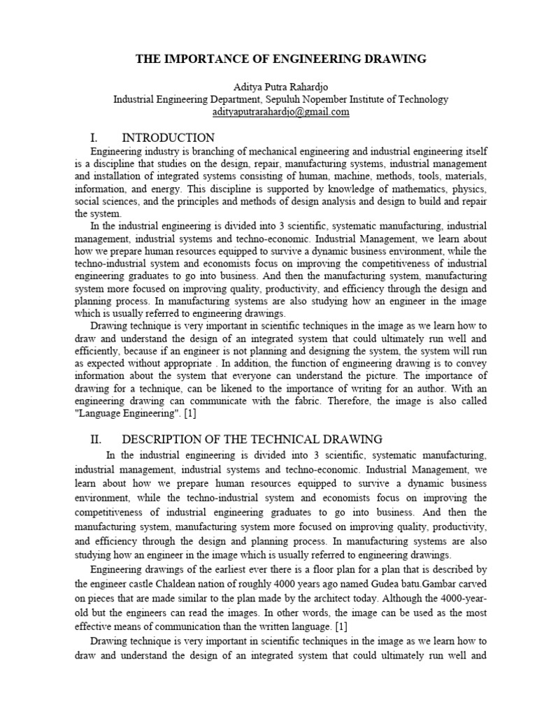 The Importance of Engineering Drawing | PDF | Engineering | Industrial ...