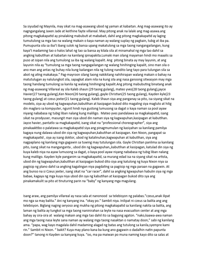 Ang Pitong Binatang Villareal | PDF