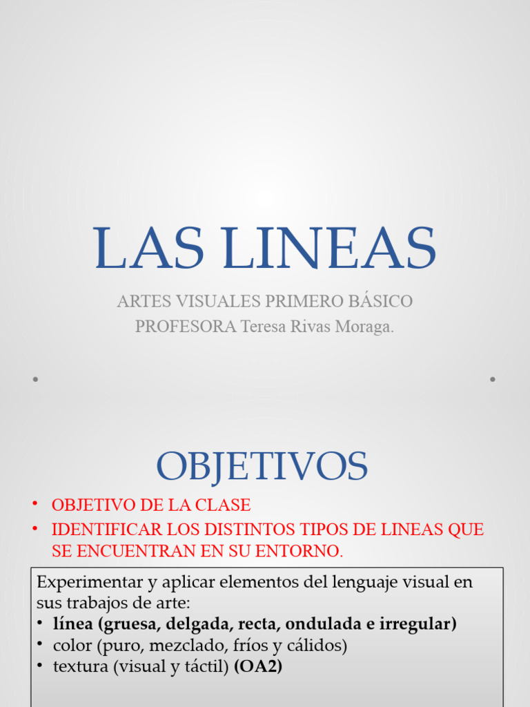 Tipos de Líneas en Artes Visuales | PDF
