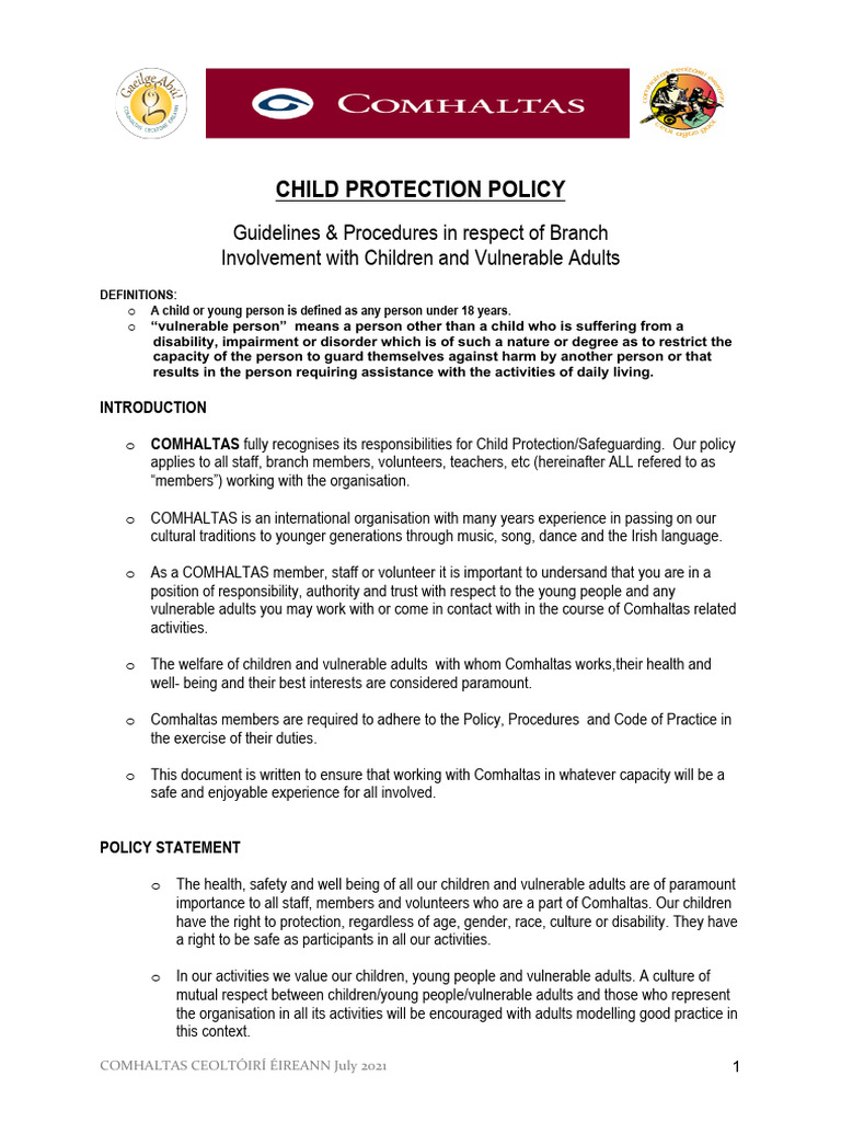Child Protection Policy 2021 | PDF