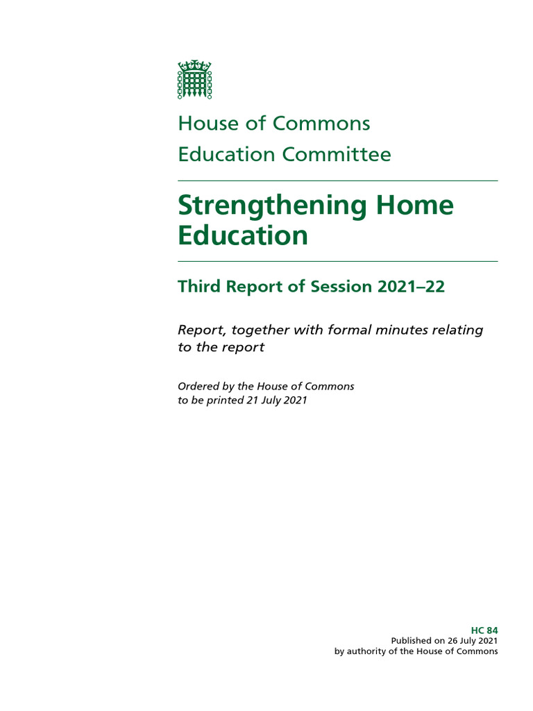 Strengthening Home Education UK | PDF | Literacy | Homeschooling