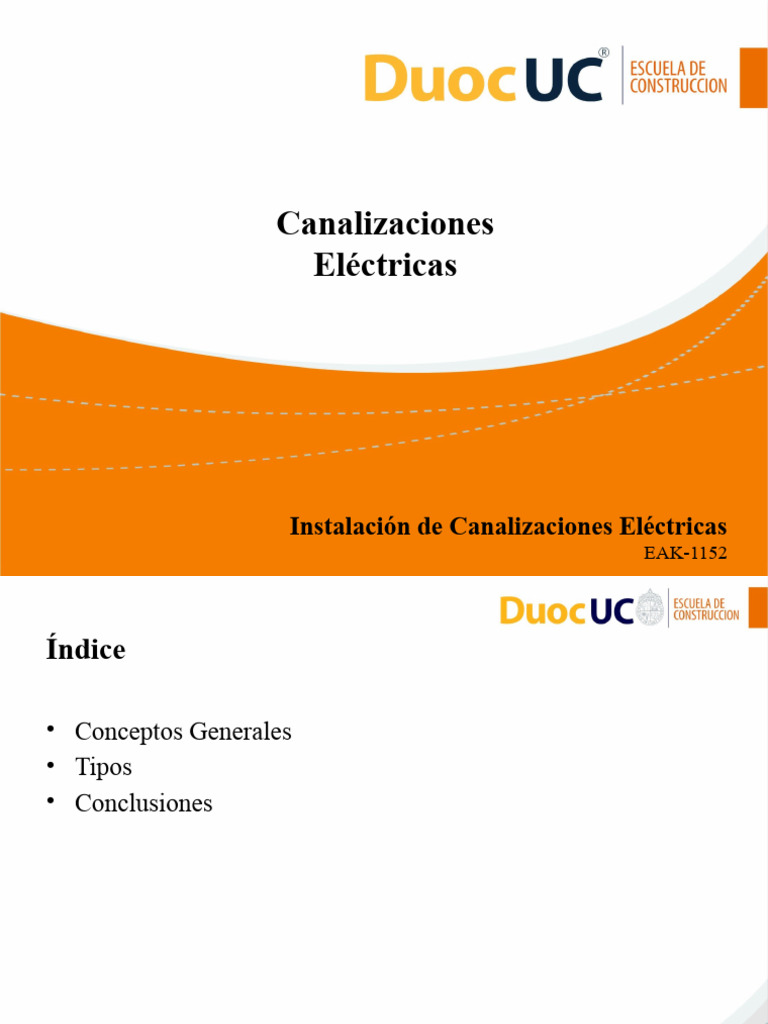 Tipos de Canalizaciones Eléctricas | PDF