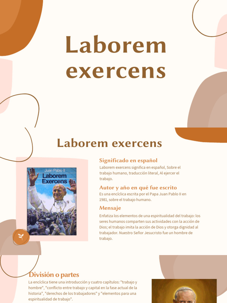 Encíclica Laborem Exercens 1981 | PDF | Religion & Spirituality