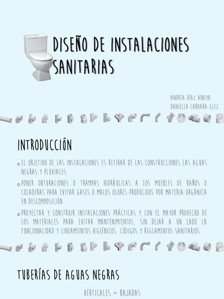 Diseno de Instalaciones Sanitarias | PDF | Ventilación (Arquitectura) | Tubería (transporte de ...