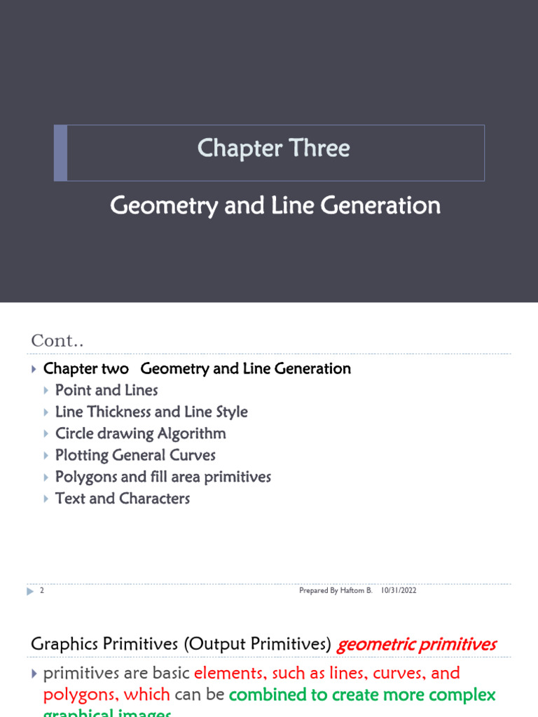 Chapter 3 | Download Free PDF | Line (Geometry) | Computer Graphics