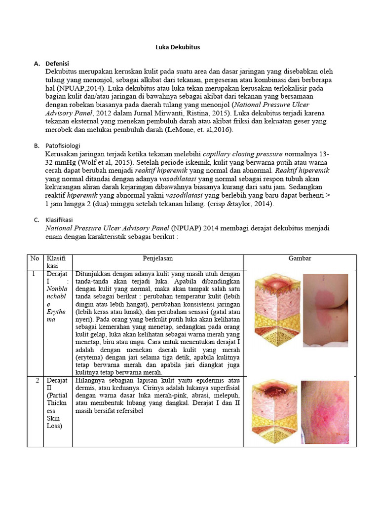 Luka Dekubitus 1 | PDF