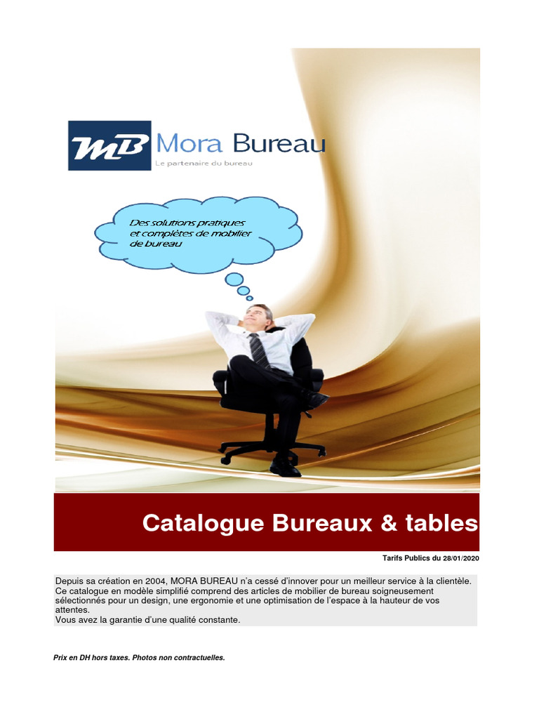 Bureaux Et Tables MORA 2020 | PDF