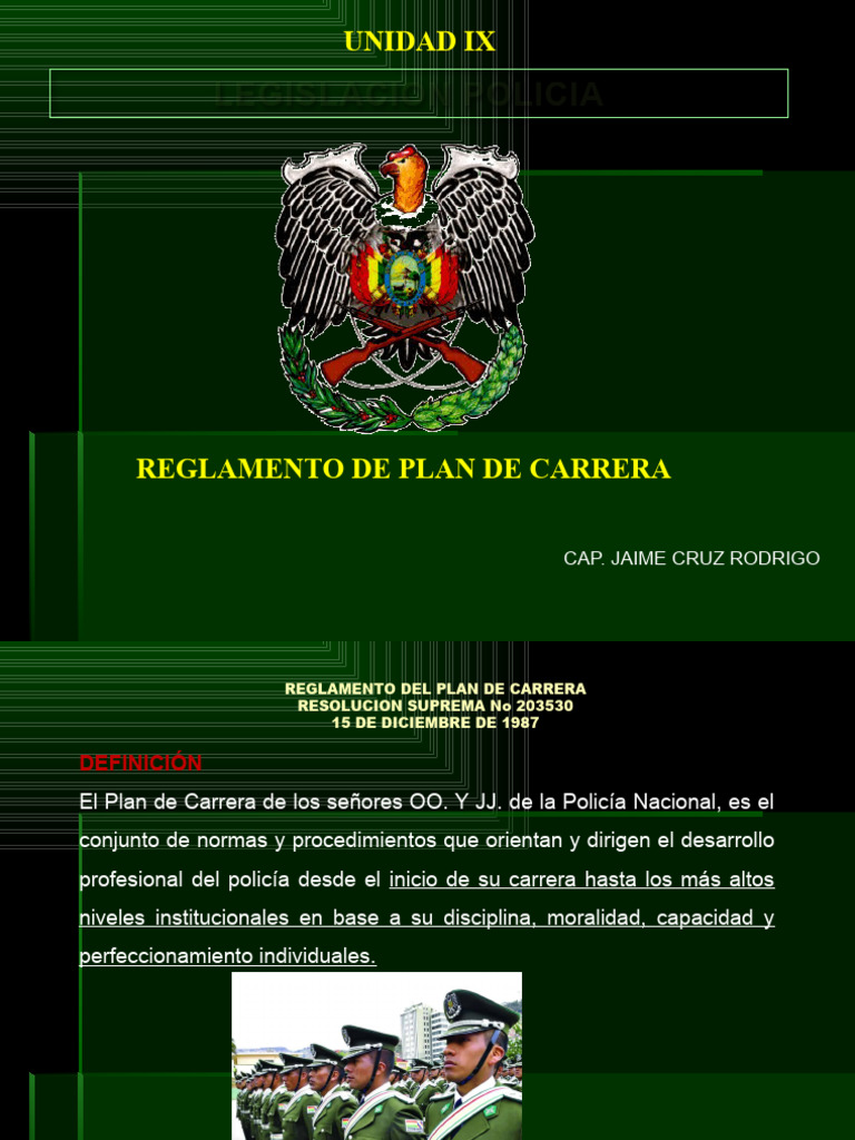 Unidad Ix Reglamento Plan de Carrera | PDF