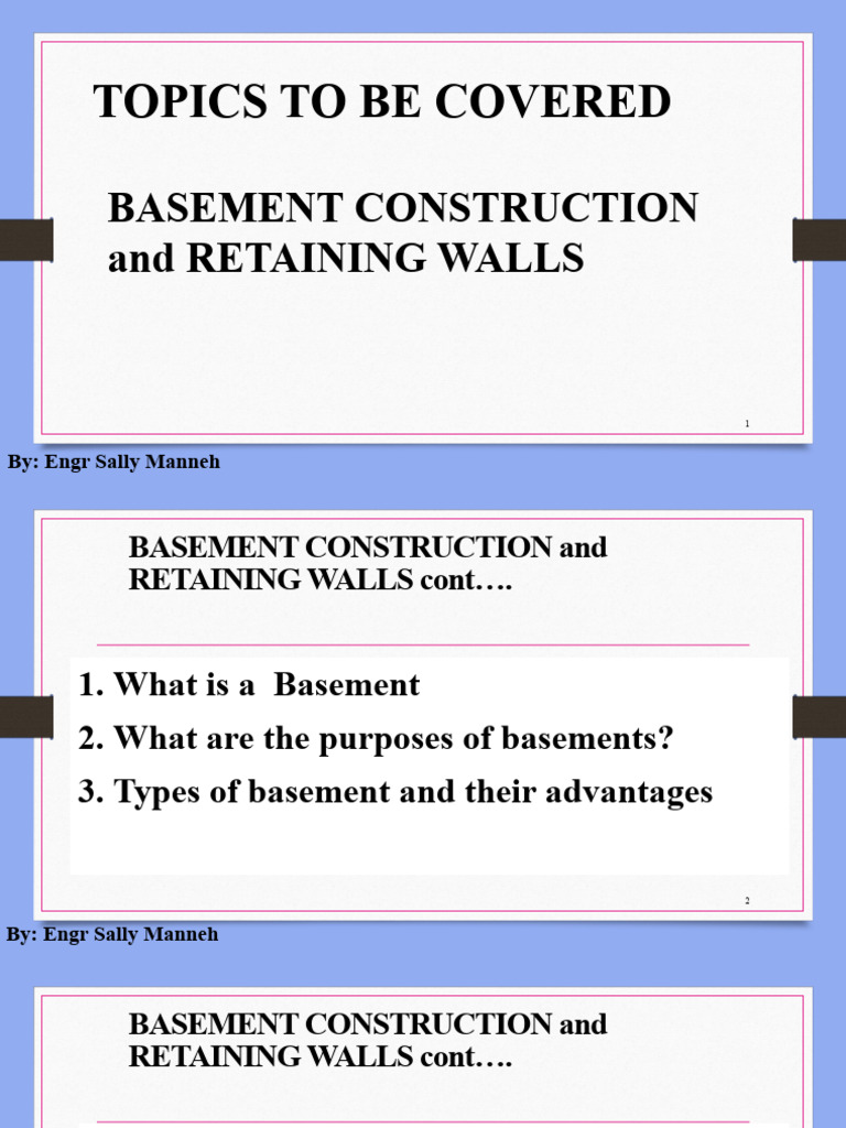 Basement Week 1 | Download Free PDF | Physical Sciences | Structural Engineering