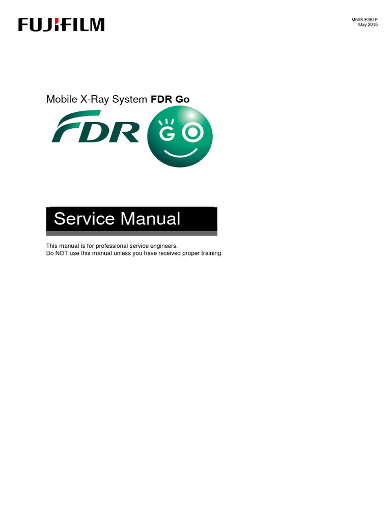 Fujifilm FDR Go Service Manual | PDF
