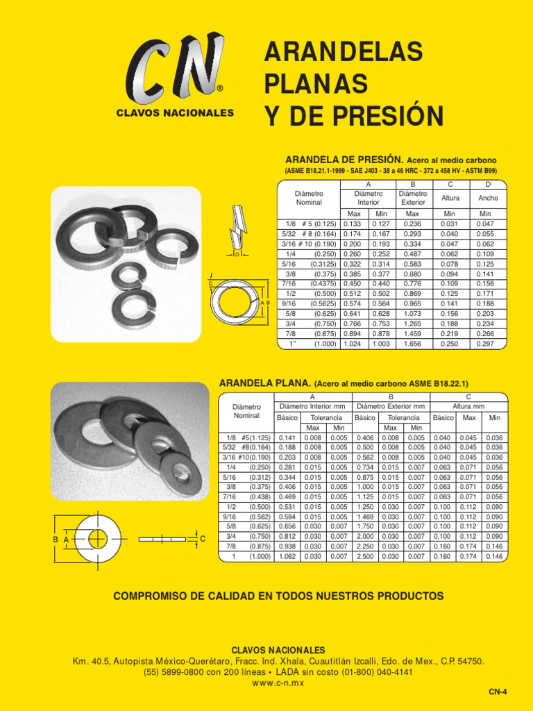 ARANDELAS | PDF | Sector secundario de la economía | Materiales