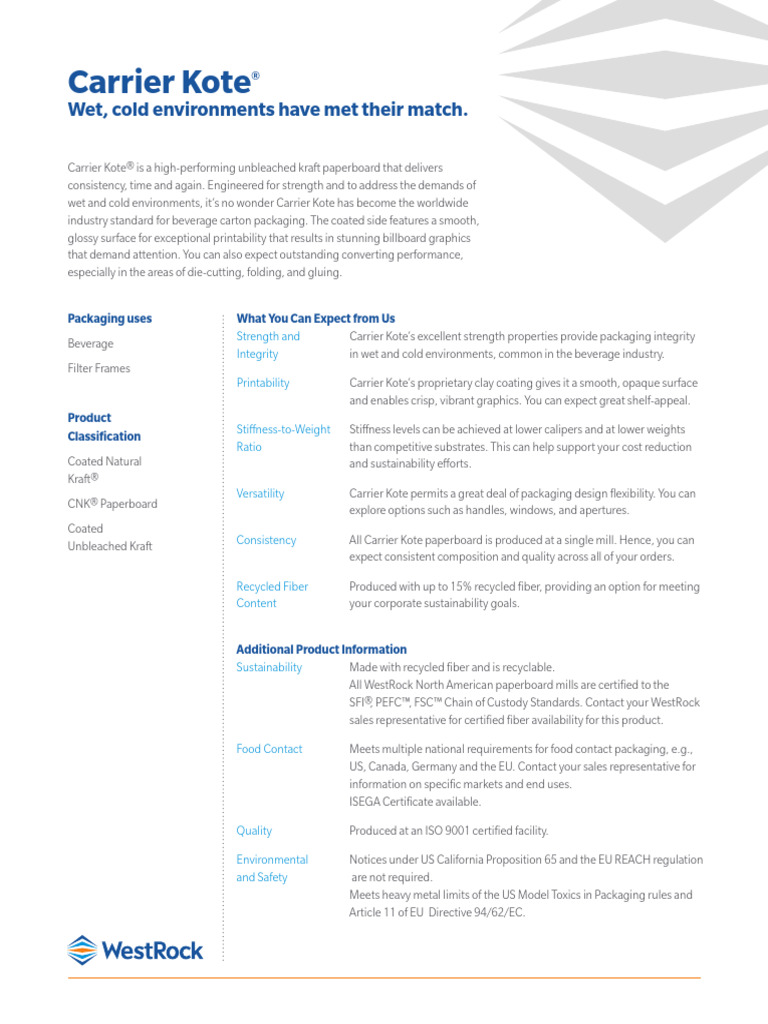Carrier Kote Product Guide Alt PDF | PDF