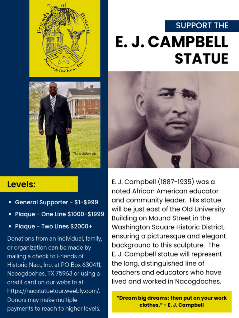e j campbell statue flyer - fohni beisel 9-21-23 | PDF