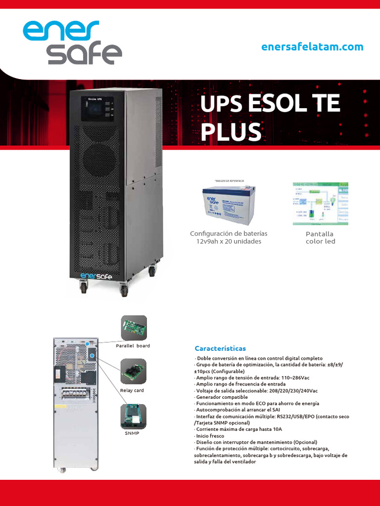Ups Esol Te 6kva | PDF