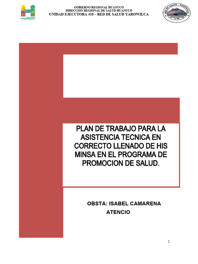Asistencia Técnica para llenado de HIS MINSA | PDF | Negocios