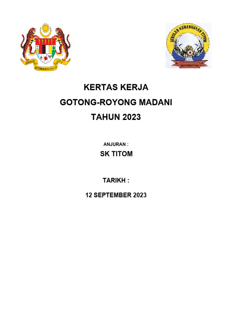 SK Titom Gotong Royong Madani | PDF