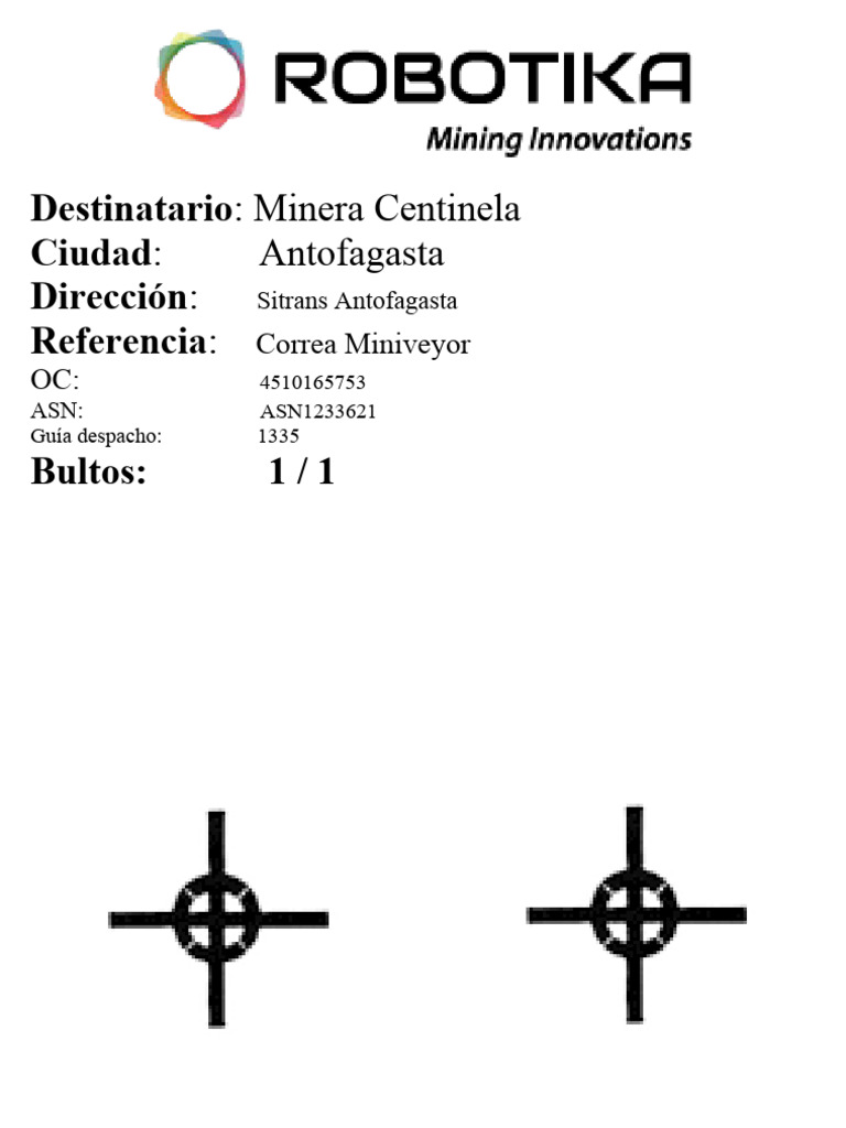 Formato de Despacho Tipo Sitrans | PDF