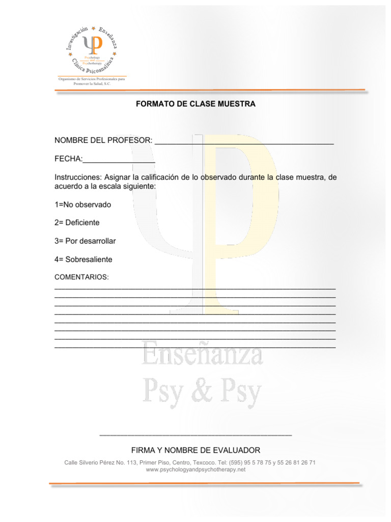 FORMATO DE CLASE MUESTRA | PDF | Aprendizaje | Modificación de comportamiento