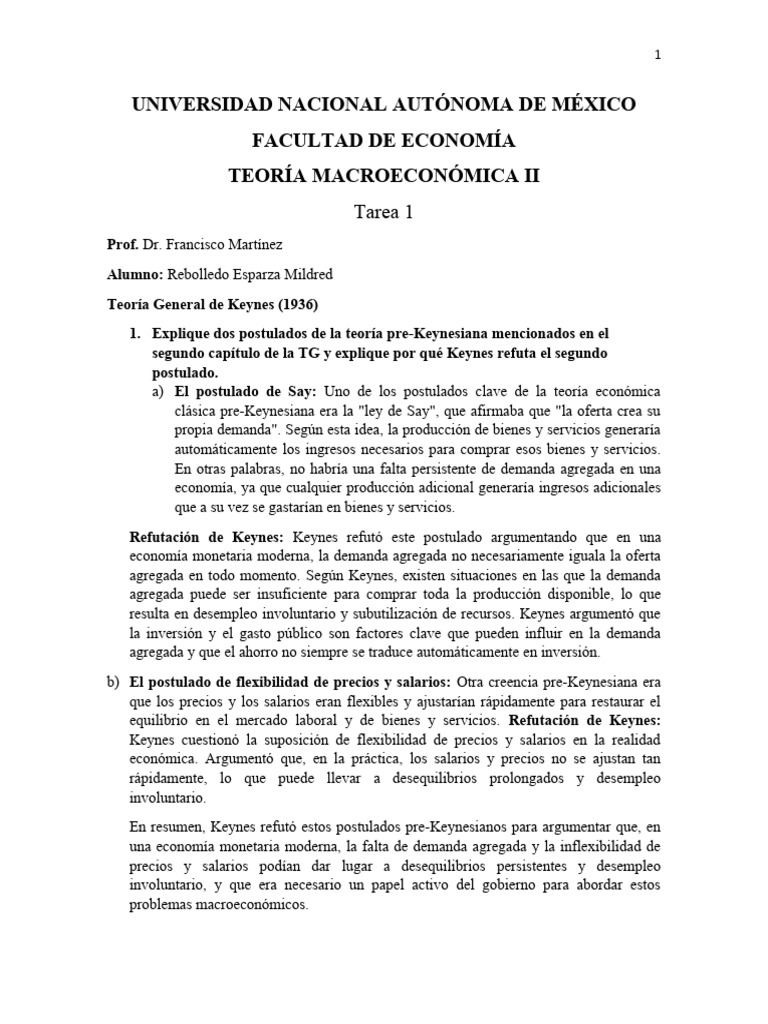 Tarea 1 Macro. | PDF