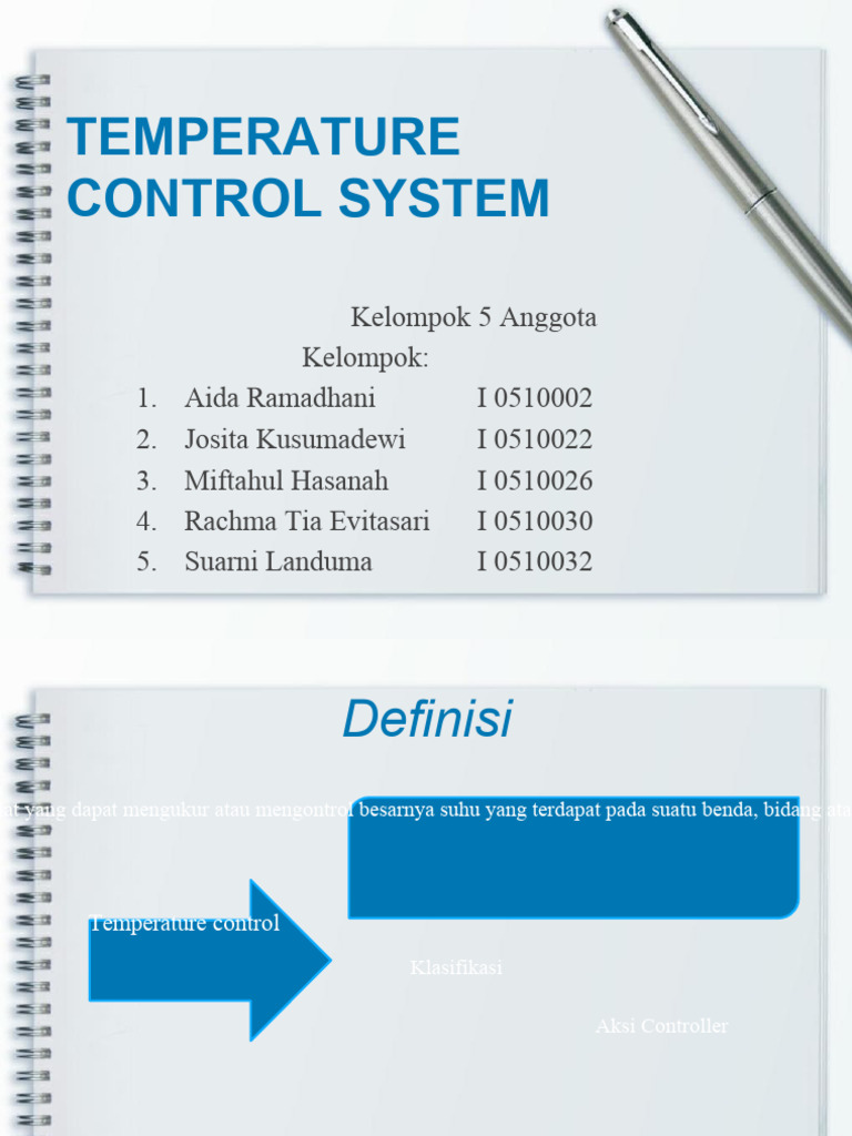 Presentasi Temperature Control | PDF | Sains & Matematika | Komputer
