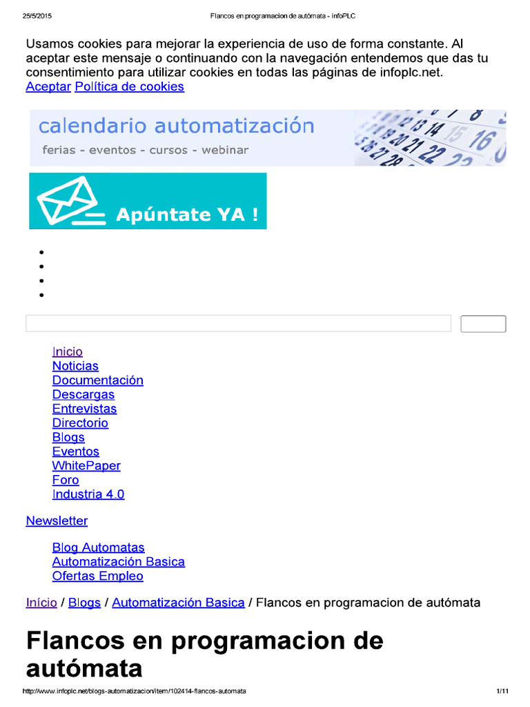 Flancos en Programacion de Autómata | PDF