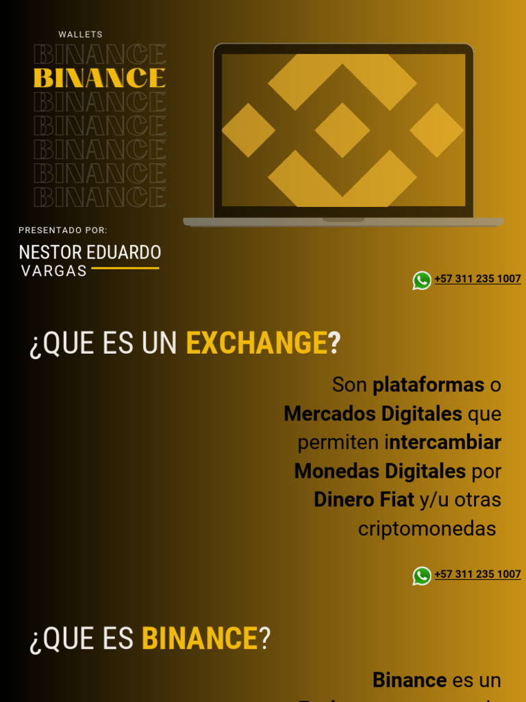 Presentación Binance | PDF | Criptomoneda | Industrias de servicio