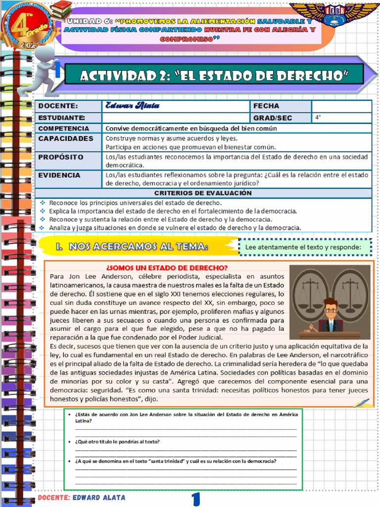 4° - Act. 02 - Unid. 06 | PDF