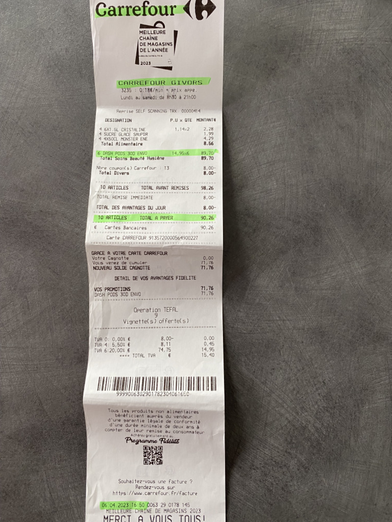 FACTURE CARREFOUR | PDF