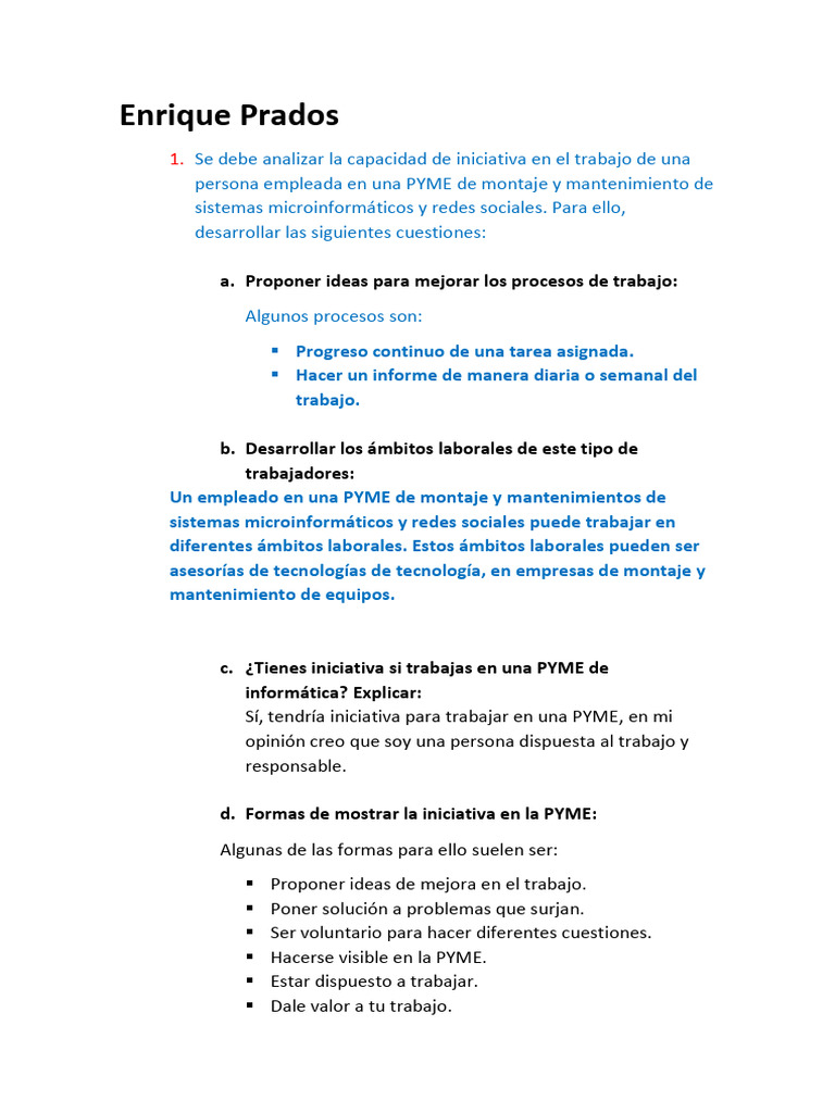 Tarea 1 EIE Enrique - Prados - Diaz | PDF | Arte