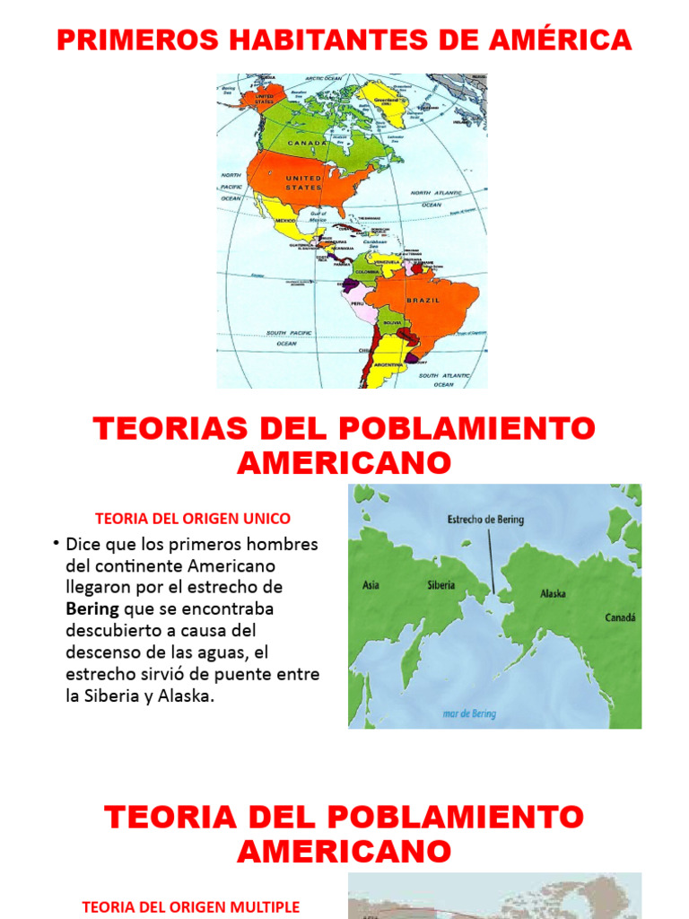 Primeros Habitantes de América | PDF