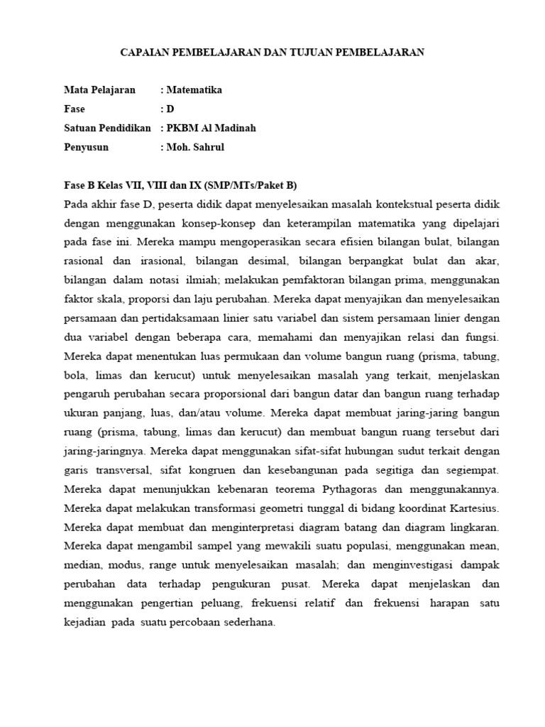 CP-TP-ATP - Fase D | PDF