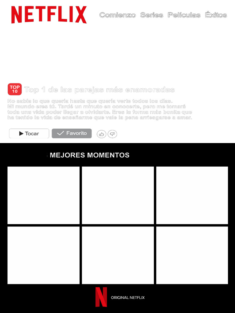 Cuadro Netflix Editable | PDF
