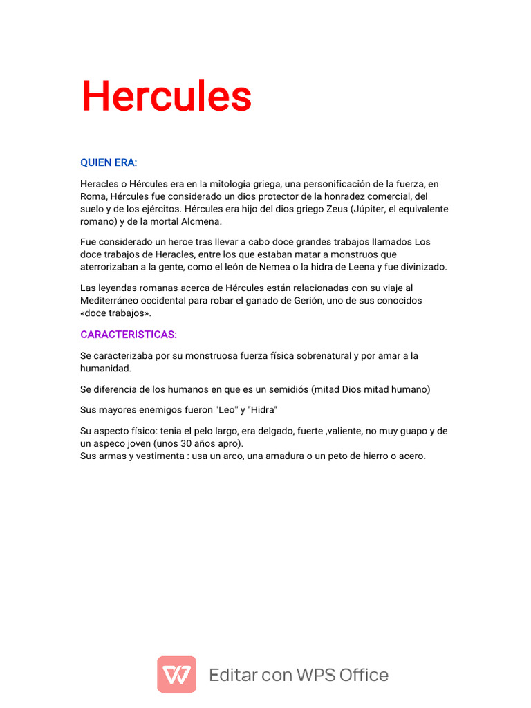Hercules 2 | PDF