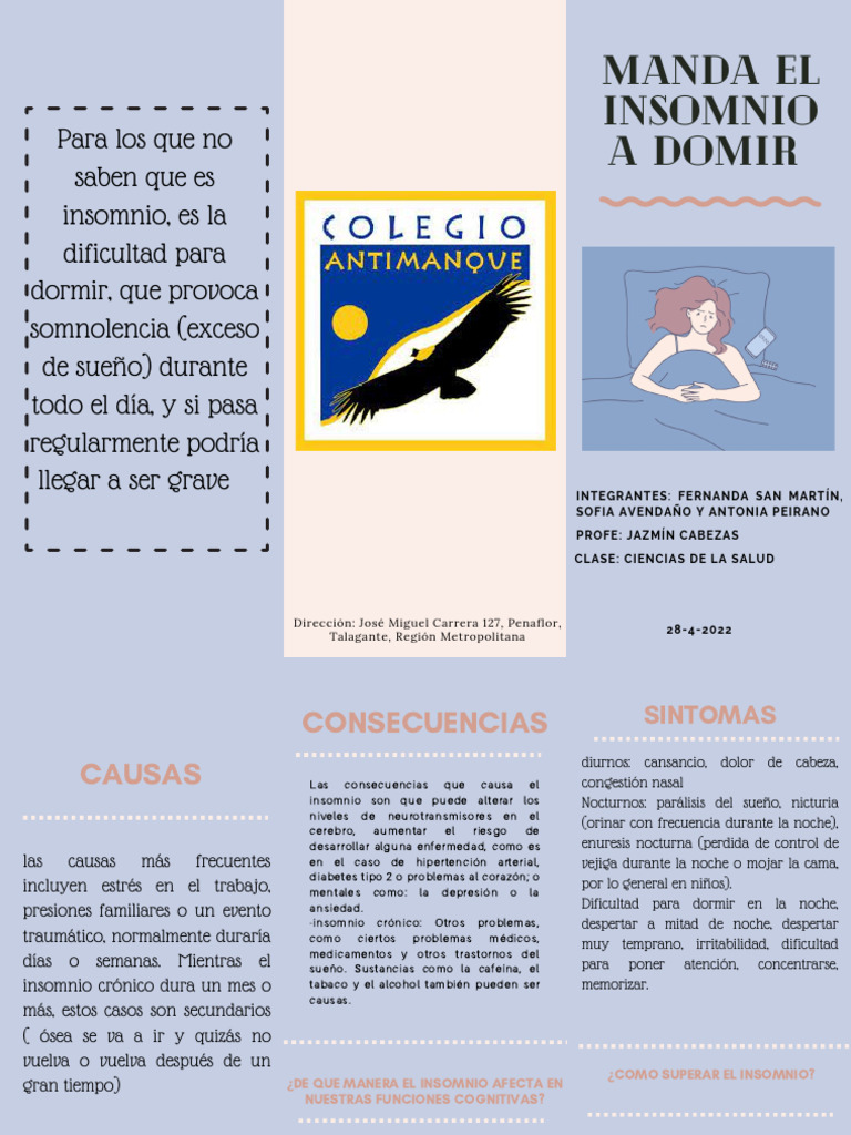 Manda El Insomnio A Domir | PDF