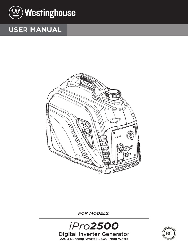 Ipro2500 Manual EN | PDF | Vehicle Parts | Internal Combustion Engine