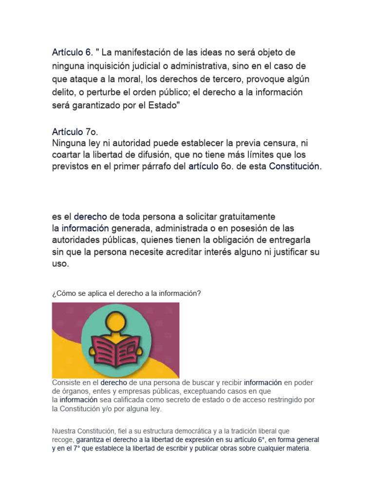 Derecho a Recibir Información Pública | PDF | Política