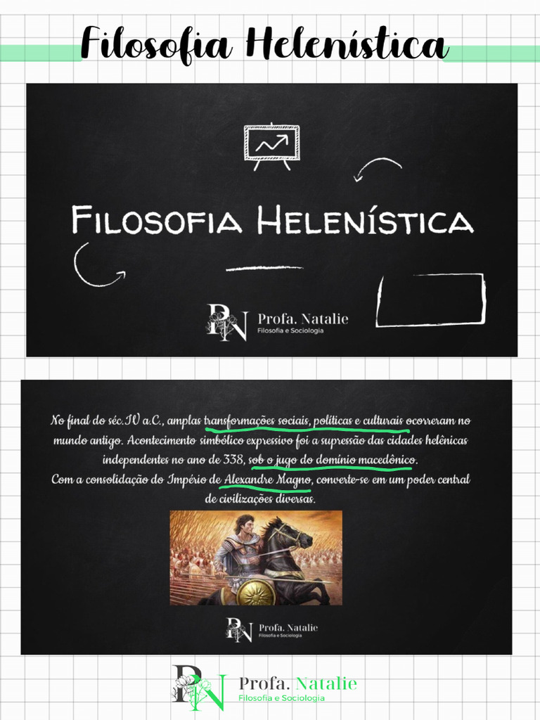 Anotações Da Aula - Filosofia Helenística | PDF