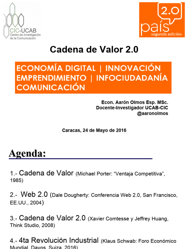 Cadena de Valor 2.0 y ConsumActor | PDF | Cadena de valor | Logística