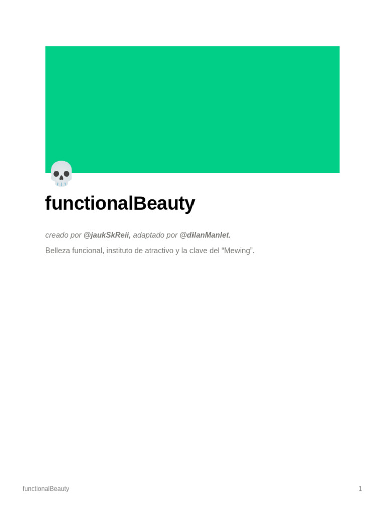 Functional Beauty | PDF