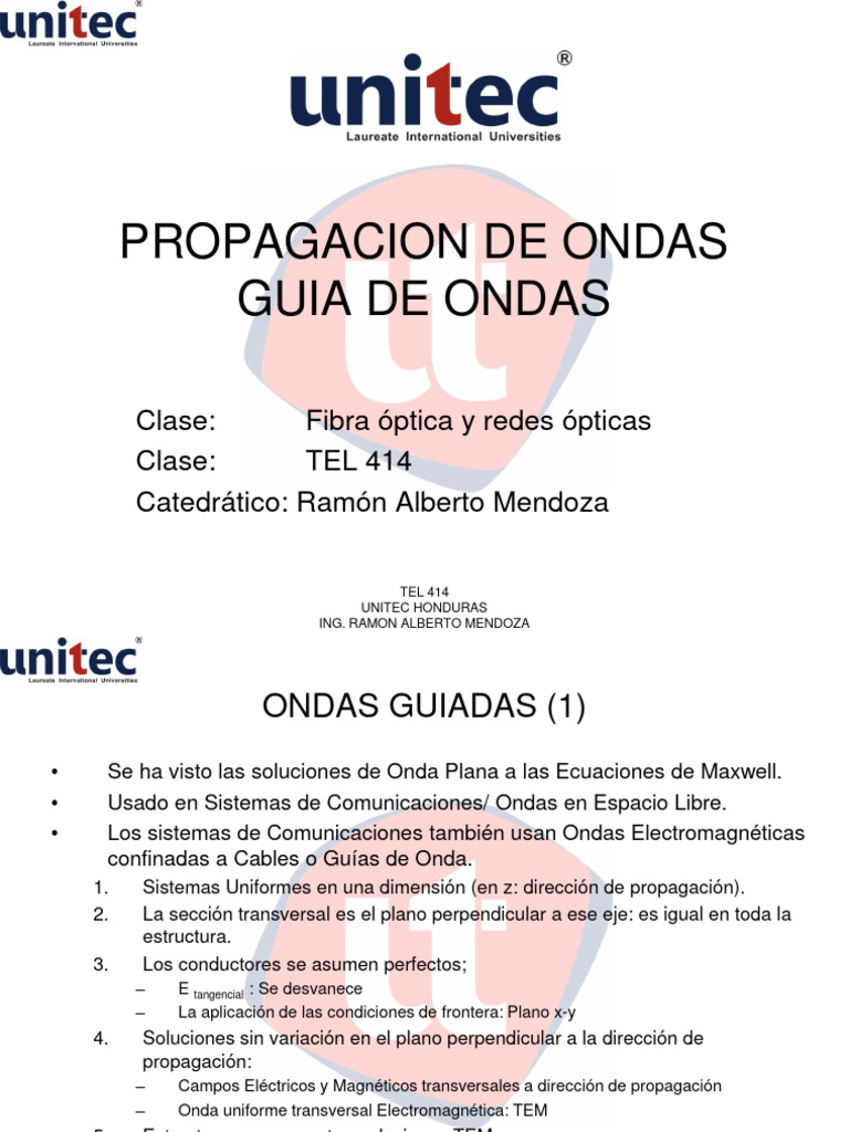 Ondas Guiadas Guia Rectangular | PDF | Guía de onda | Electrodinámica