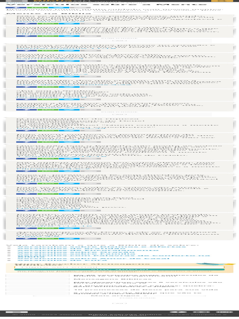 Versículos Sobre A Mente em Cristo | PDF | Pensamento