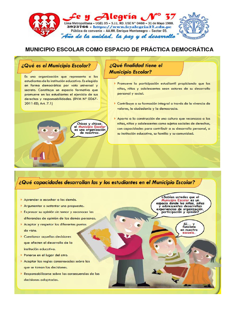 Ficha de Lectura Municipio Escolar | PDF