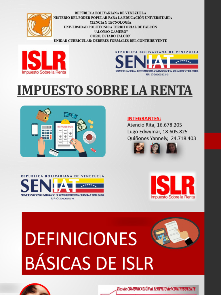 Definiciones Básicas de Islr | PDF