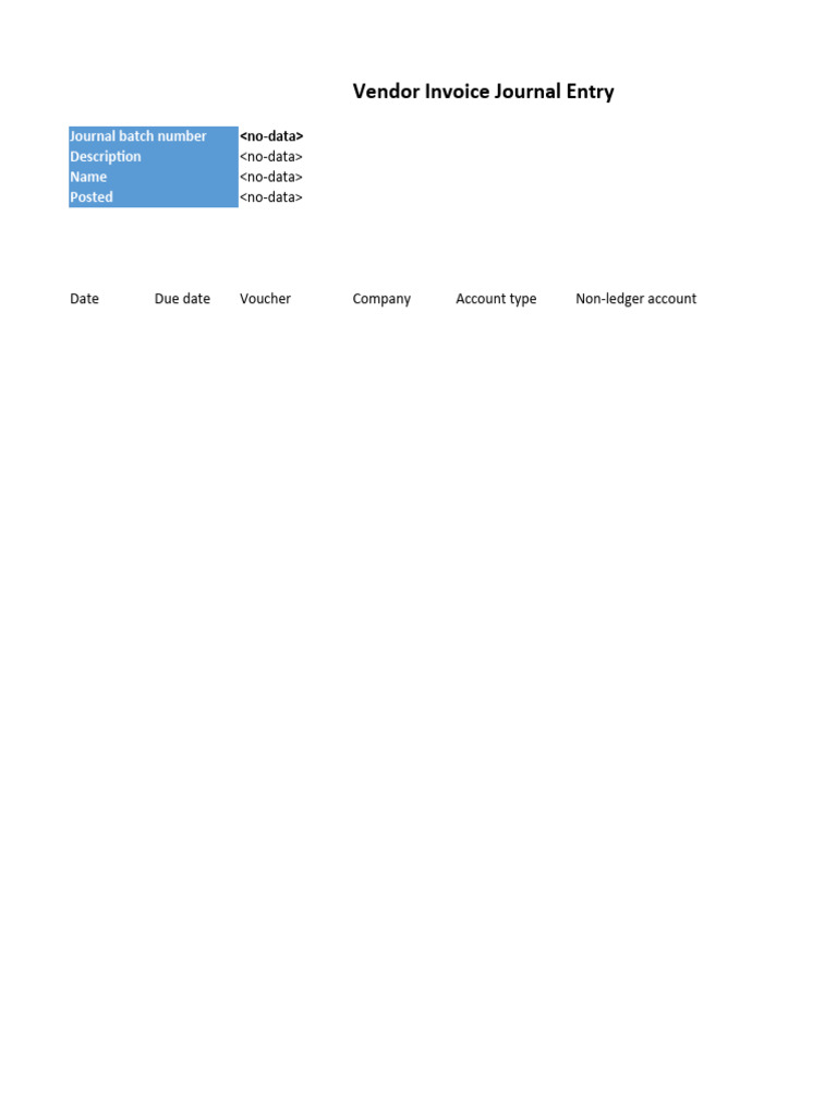 Vendor Invoice Journal Entry Pdf 