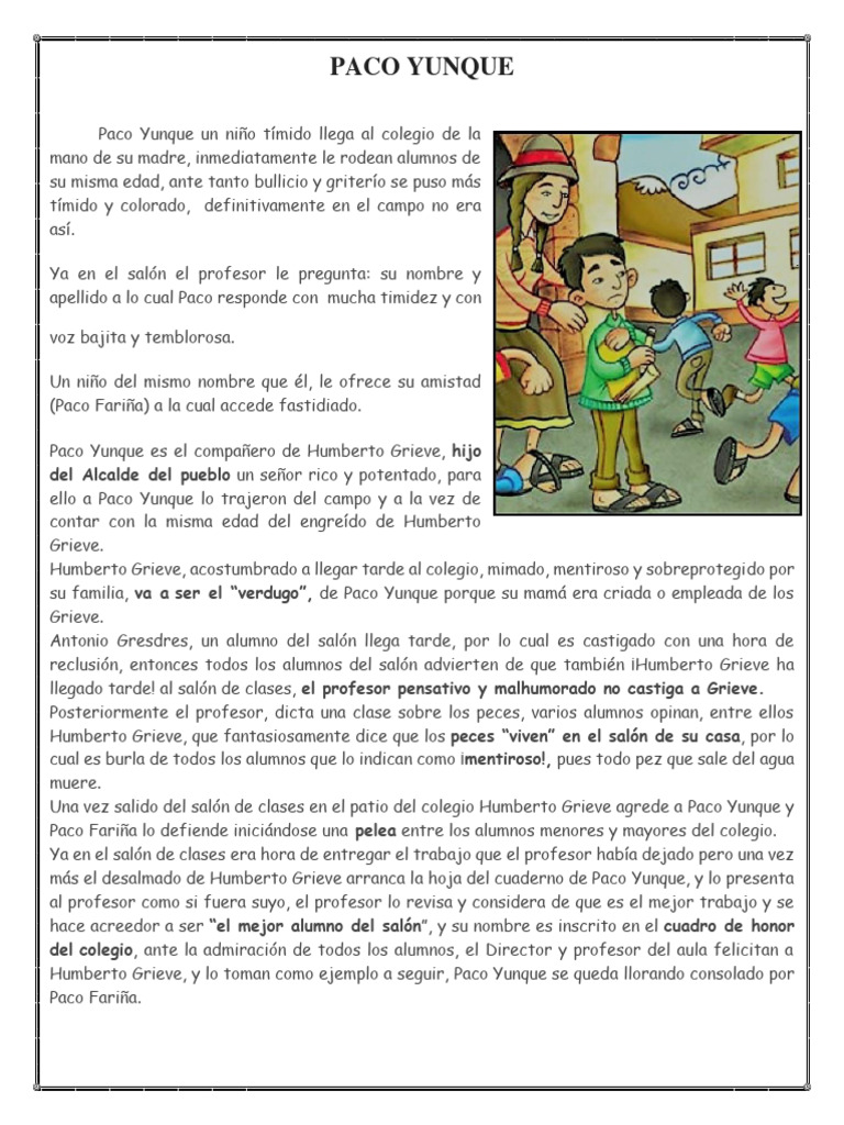 Paco Yunque | PDF