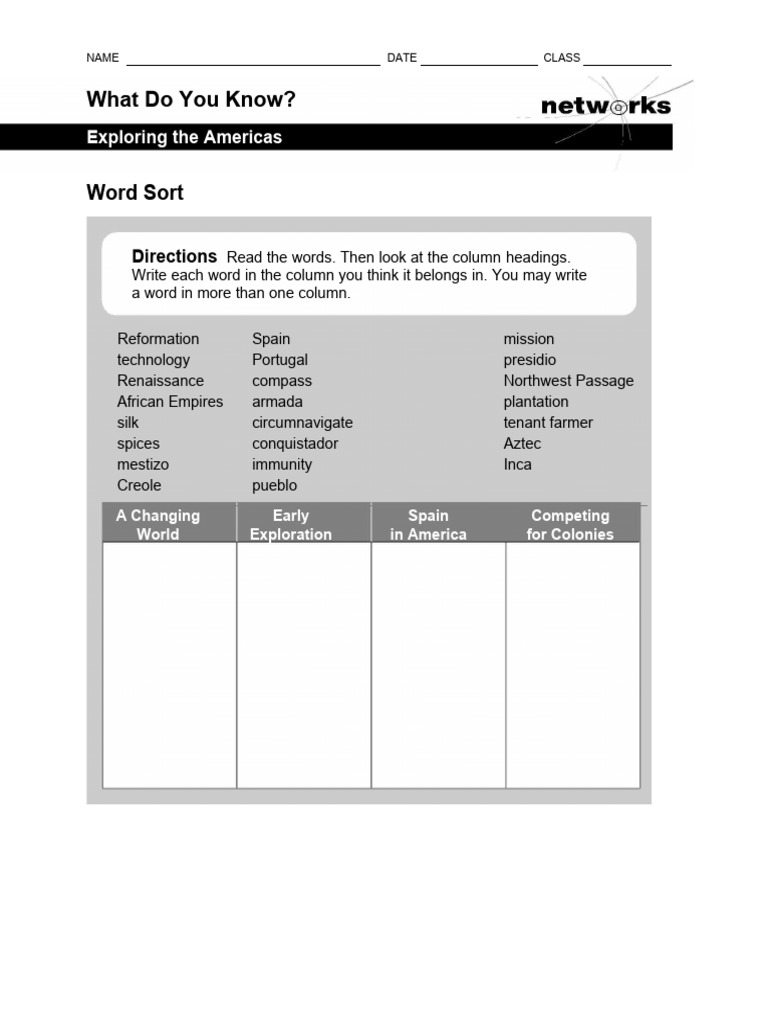What Do You Know Exploring The Americas Editable Version | PDF | Social ...