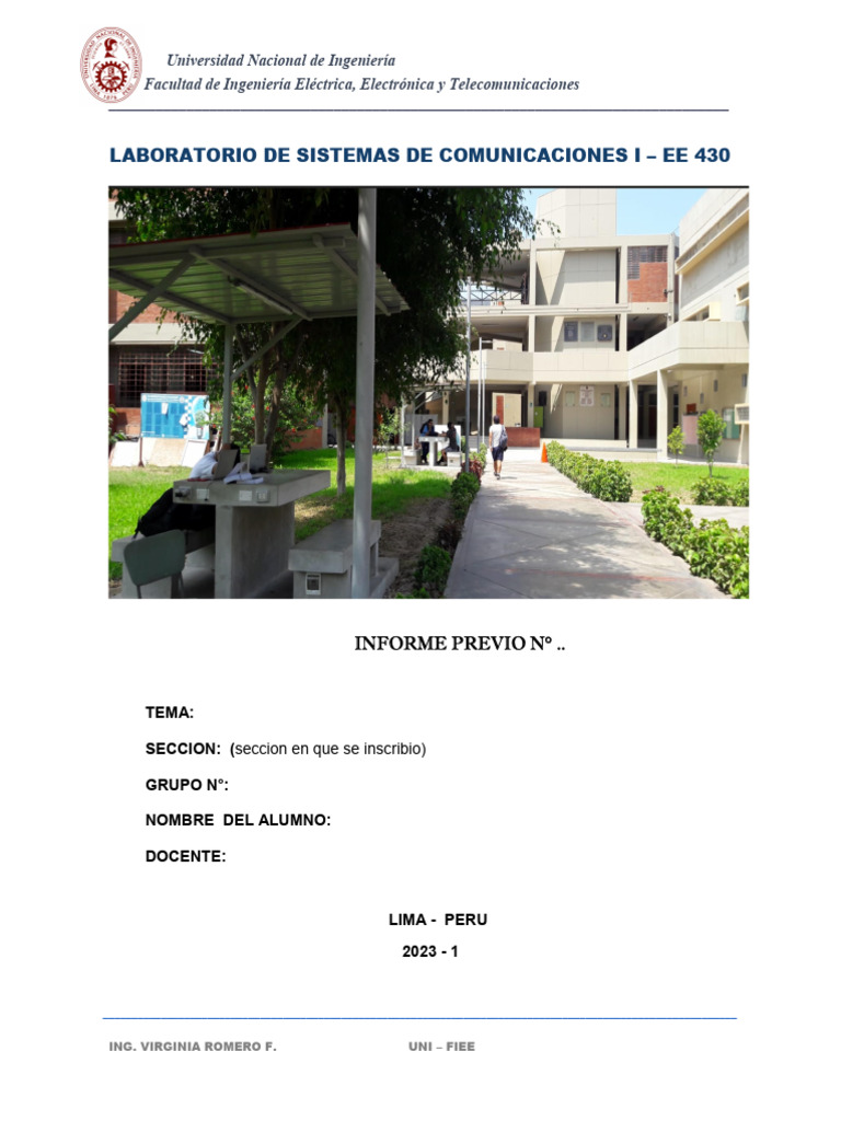 Formato Informe Previo | PDF