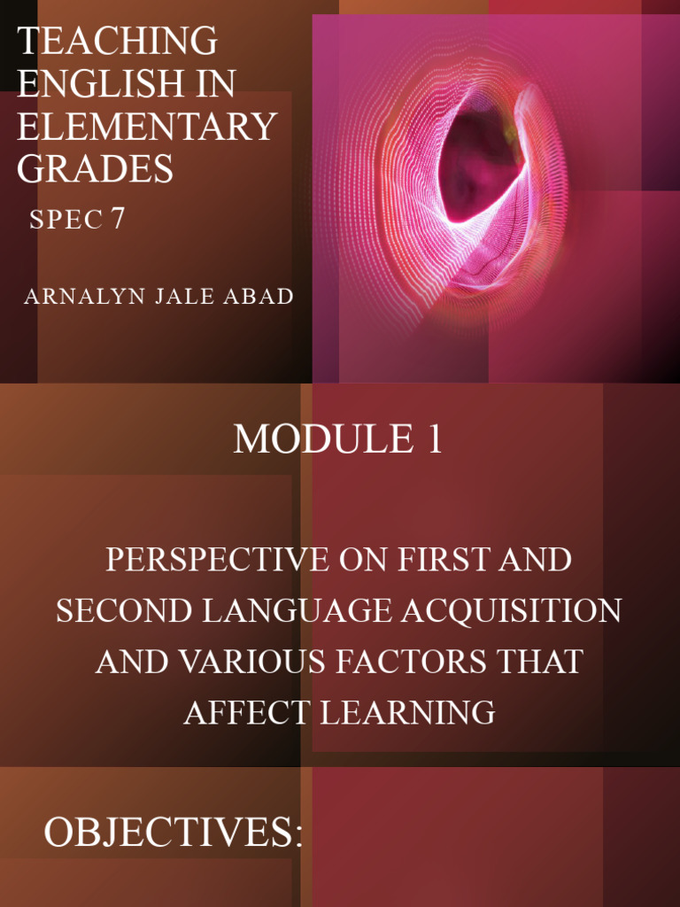 Language Acquisition in Elementary Education | PDF