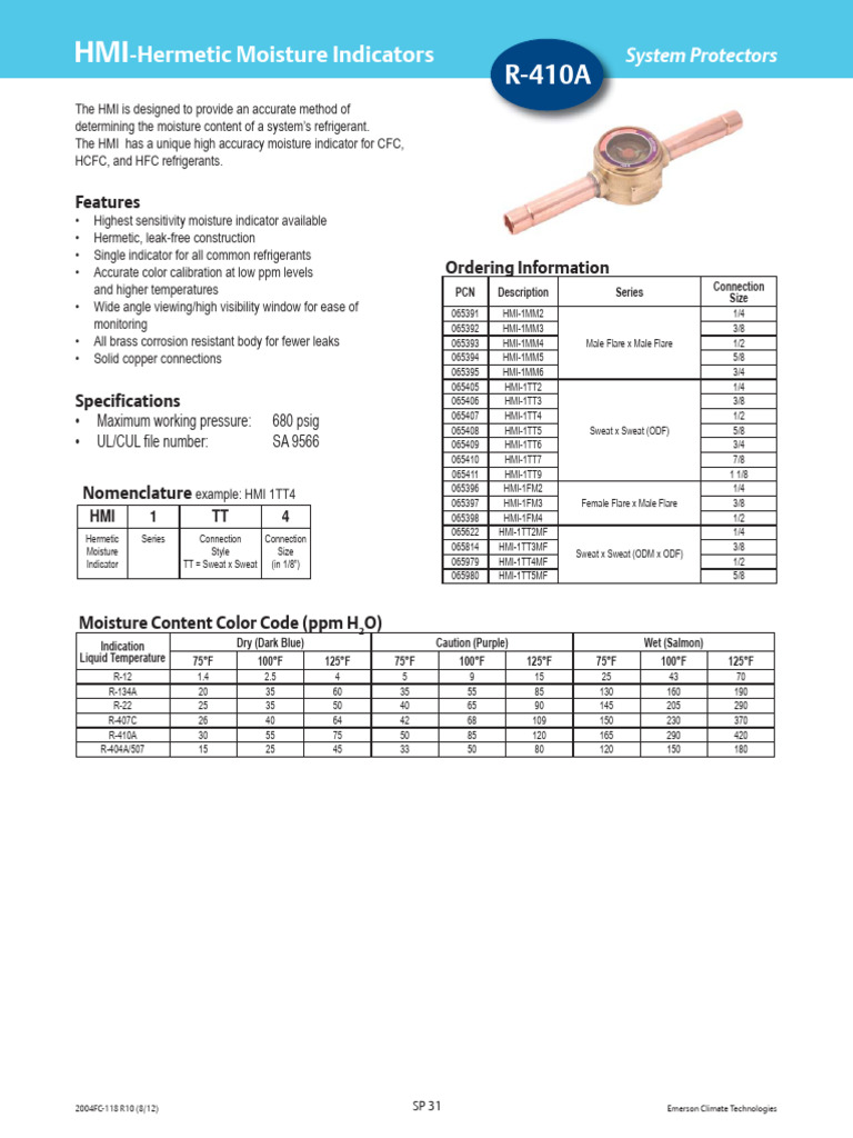 Hermetic Moisture Indicators | PDF | Physical Sciences | Applied And ...